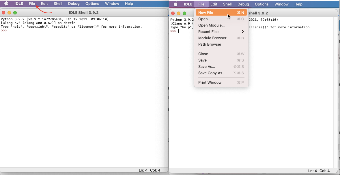 Erste Schritte mit Python – Download und Datei erstellen - MINT first.