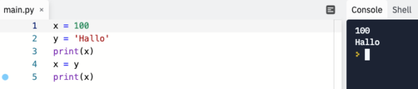 Die print-Funktion in Python - MINT first.