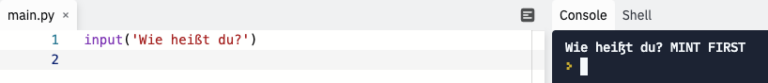 So funktioniert die Input-Funktion in Python - MINT first.