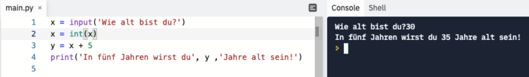 So funktioniert die Input-Funktion in Python - MINT first.