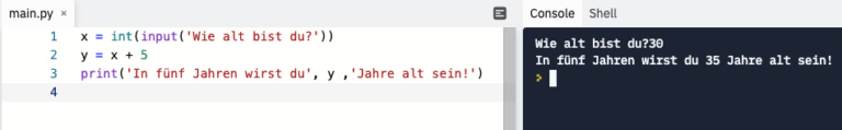 So funktioniert die Input-Funktion in Python - MINT first.