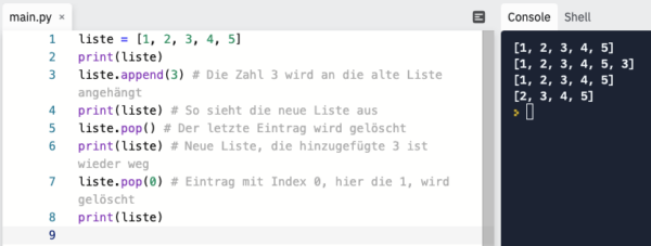Listen in Python - Die wichtigsten Funktionen im Überblick - MINT first.