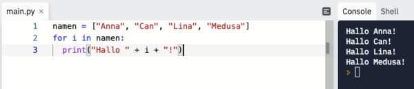 Die for-Schleife in Python: Grundlagen einfach erklärt - MINT first.