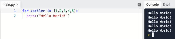 Die for-Schleife in Python: Grundlagen einfach erklärt - MINT first.